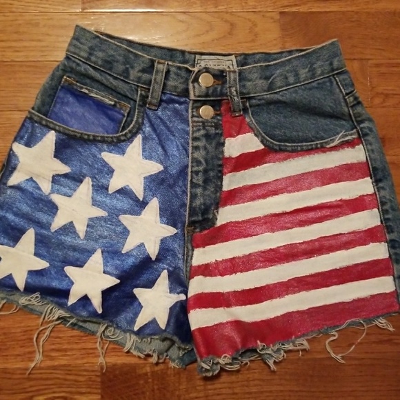 Arizona Jean Company | Shorts | American Flag Custom High Waisted Denim ...