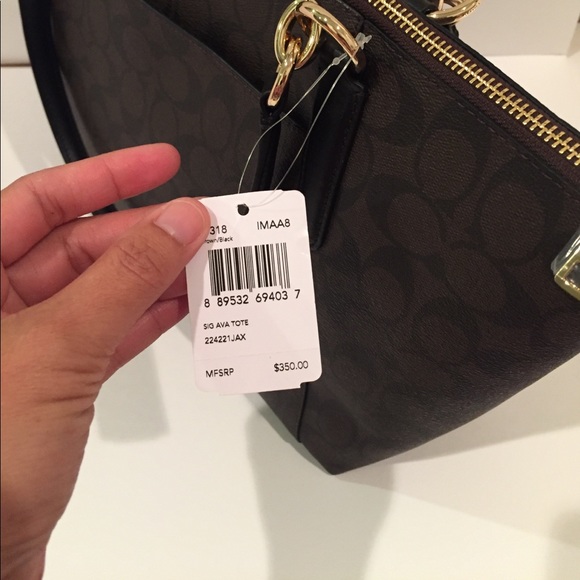 Coach | Bags | Coach Signature Ava Tote Brownblack | Poshmark