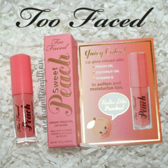 Too Faced | Makeup | Too Faced Sweet Peach Creamy Peach Oil Lip Gloss ...