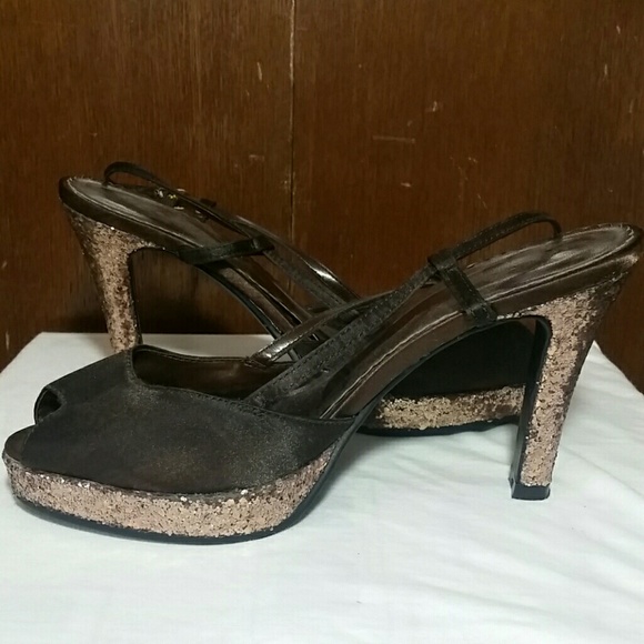 FIONI Clothing | Shoes | Fioni Glitter Heels | Poshmark