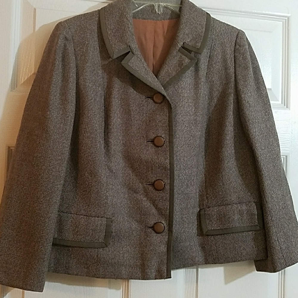 Tweed Look Blazer - Gem