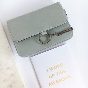 amqn | Bags | Aria Gray Vegan Leather O Ring Handbag | Poshmark