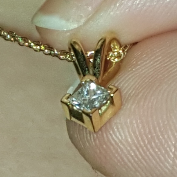 Jewelry | Half Cut Diamond Necklace Sale Today Only | Poshmark