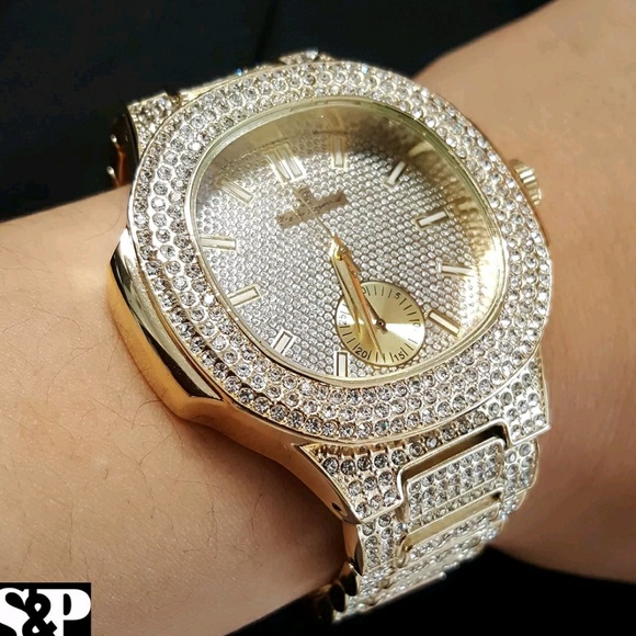 Accessories | Iced Out Bling Luxury Quavo Hip Hop Watch Gift Set | Poshmark