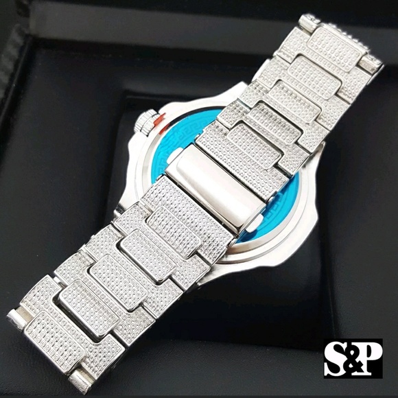 Accessories | Hip Hop Quavo White Gold Pt Luxury Watch Set | Poshmark