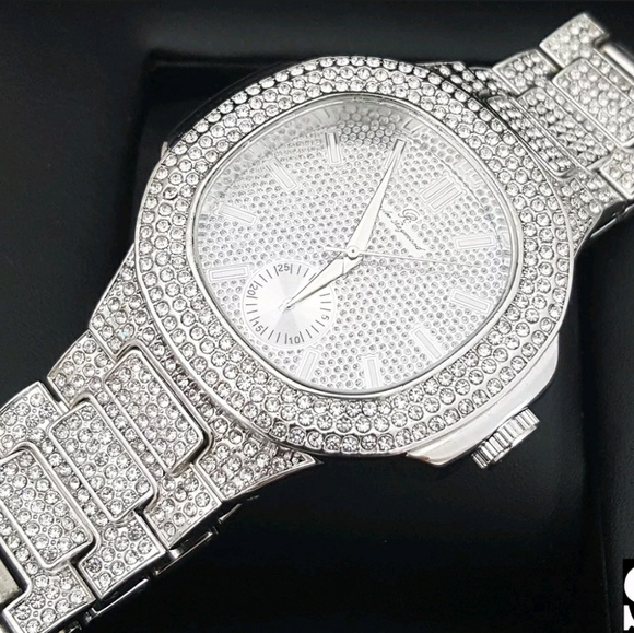 Accessories | Hip Hop Quavo White Gold Pt Luxury Watch Set | Poshmark