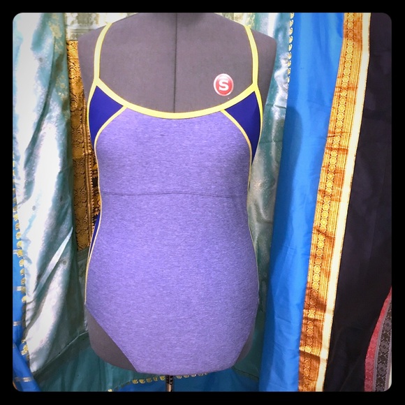 Speedo | Swim | Speedo Size 4 Swimsuit In Blue Yellow And Blue | Poshmark