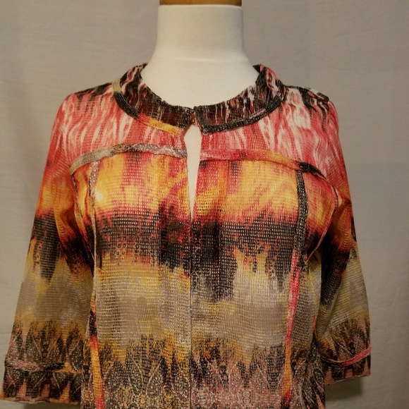 Onque Casuals | Tops | Onque Petite Mesh Cardigan Top Euc Size Small ...