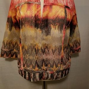 Onque Casuals | Tops | Onque Petite Mesh Cardigan Top Euc Size Small ...