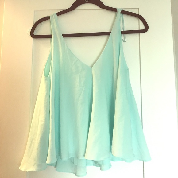 Zara | Tops | Zara Light Blue Flowy Top Size Medium | Poshmark