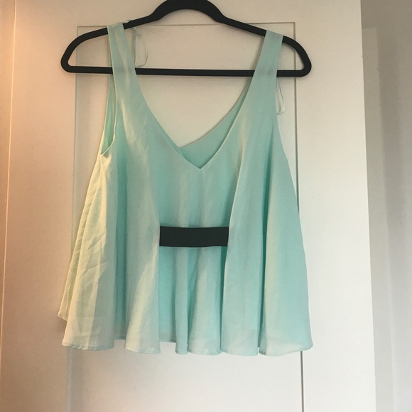 Zara | Tops | Zara Light Blue Flowy Top Size Medium | Poshmark