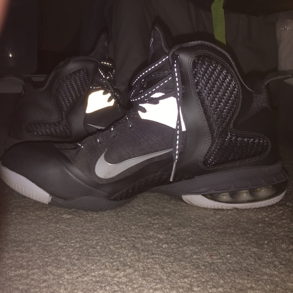 Nike | Shoes | Pair Of Grey Nike High Top Lebron James Shoes | Poshmark