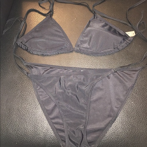 Swim | Black String Bikini | Poshmark