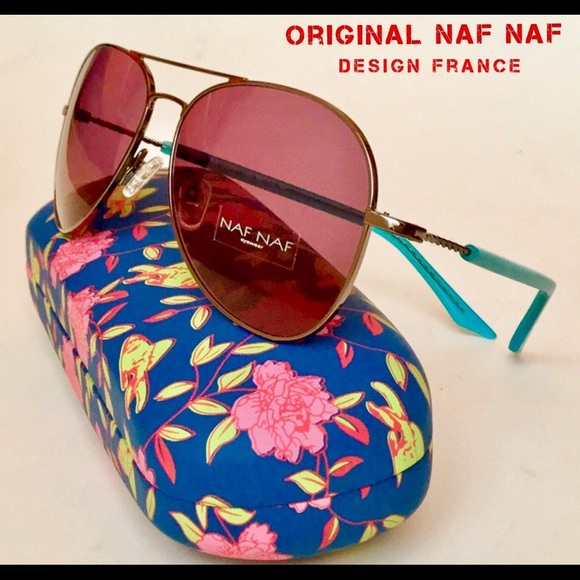 NAF NAF | Accessories | Naf Naf Aviator Polarized Style With Hard Case ...