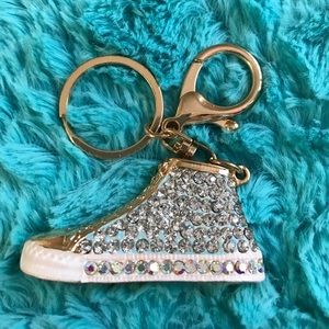 Accessories | Sneaker Rhinestone Keychain Gold Tone New | Poshmark
