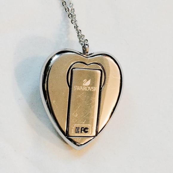 Swarovski | Jewelry | Swarovski Heart Usb Pendant | Poshmark