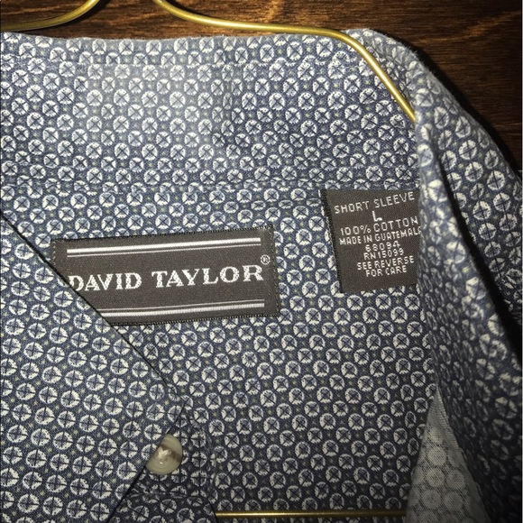 David Taylor | Shirts | David Taylor Blue White Button Down Shirt ...