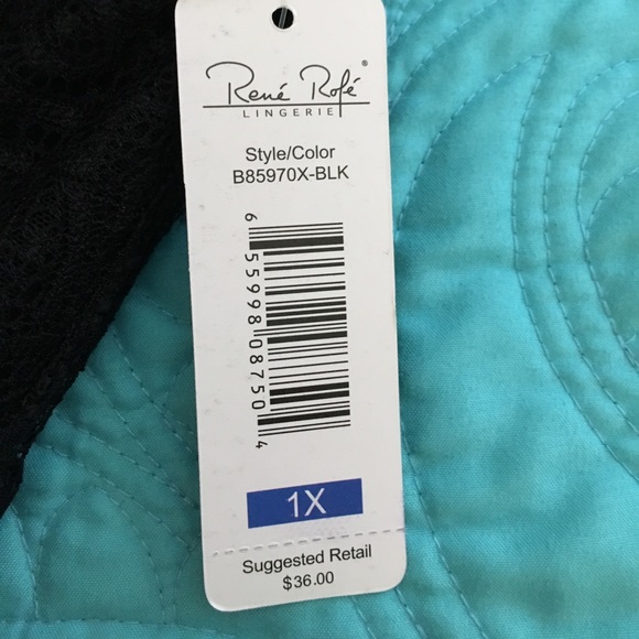 Rene Rofe | Intimates & Sleepwear | Nwt Rene Rofe Plus Size Black Lace ...
