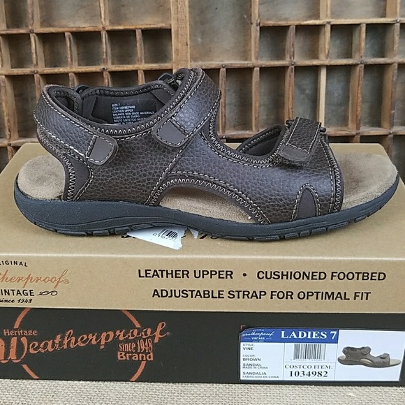 Weatherproof | Shoes | Heritage Weatherproof Womens 7 Sandal Brown ...
