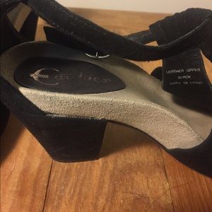 Earthies | Shoes | Earthies Suede Black Leather Heels Orthopedic | Poshmark