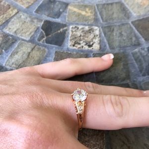 Jewelry | Round Gold Engagement Ring | Poshmark