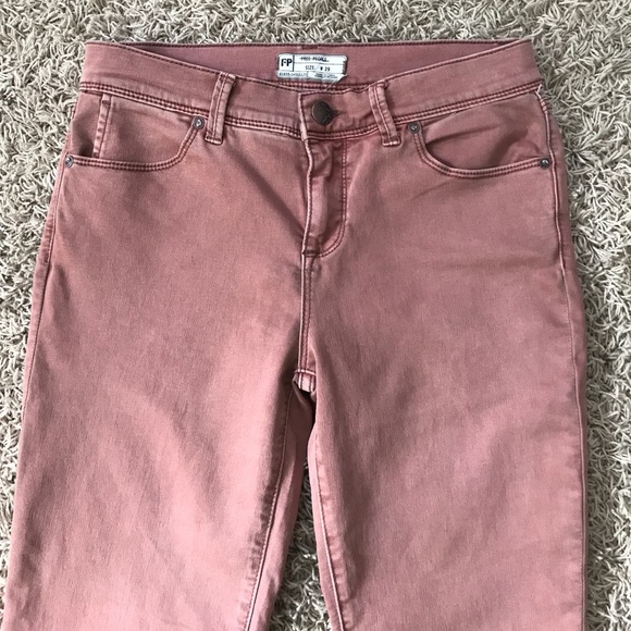 Free People | Jeans | New Free People Dusty Rose Colored Skinny Jeans ...