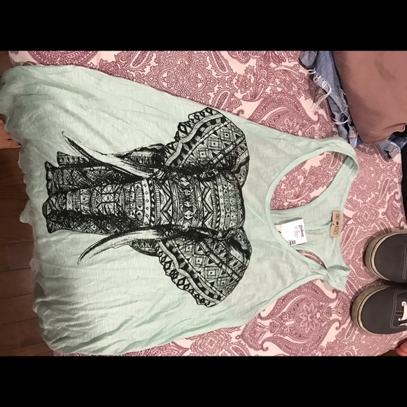 Tops | Tribal Elephant Tank | Poshmark