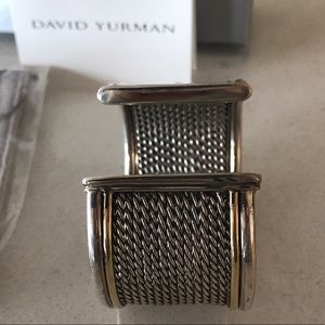 David Yurman | Jewelry | David Yurman Silver 8k Gold Wide Cuff Bracelet ...