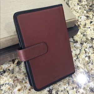 Fossil | Accessories | Fossil Q Tech Brown Leather Smart Phone Casenew ...