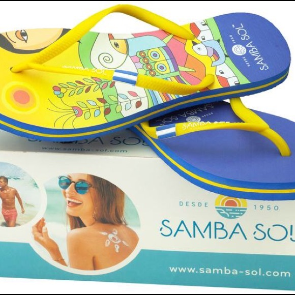 Samba Sol | Shoes | Samba Sol El Salvador Flag Flip Flops | Poshmark