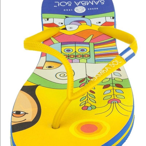 Samba Sol | Shoes | Samba Sol El Salvador Flag Flip Flops | Poshmark