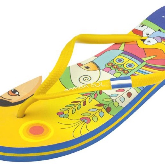 Samba Sol | Shoes | Samba Sol El Salvador Flag Flip Flops | Poshmark
