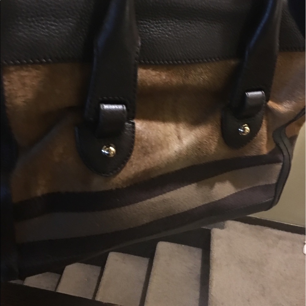 Authentic....Gucci Pony Hair Handbag - Gem
