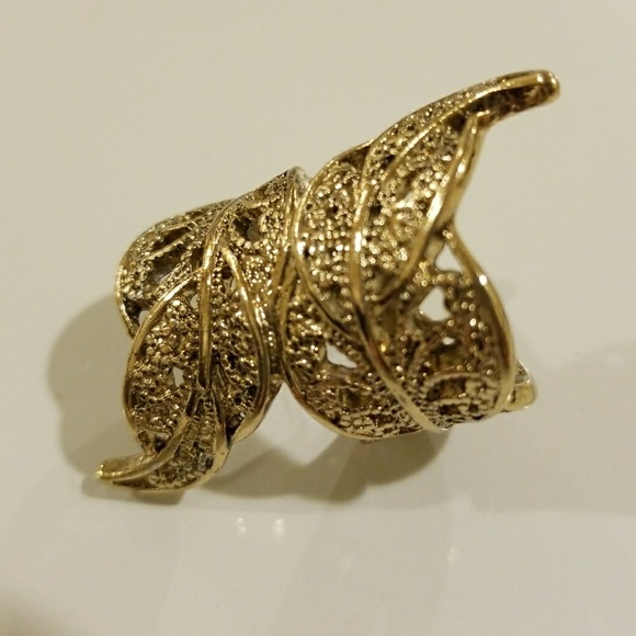 Jewelry | Gold Colored Wrap Around Leaf Ring | Poshmark