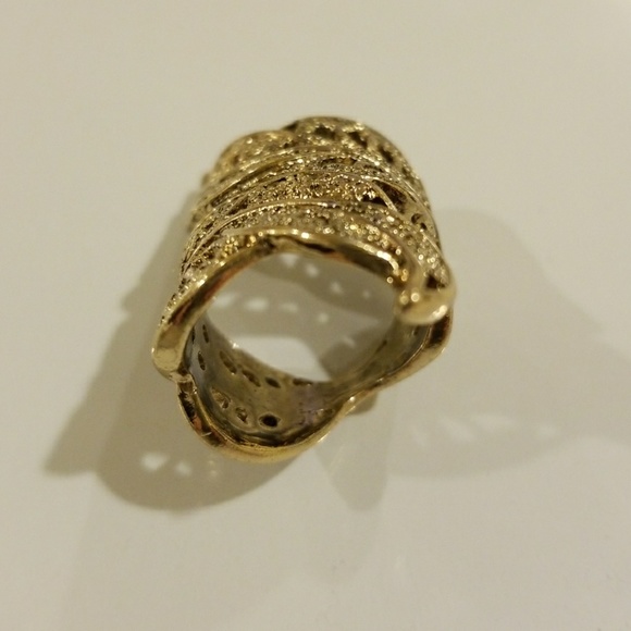 Jewelry | Gold Colored Wrap Around Leaf Ring | Poshmark