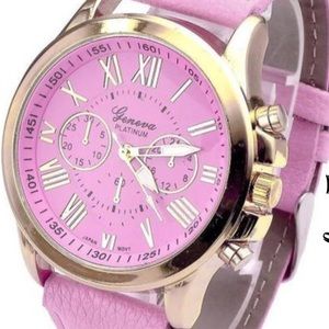 Goensshopping | Accessories | Womens Pink Geneva Quartz Analog Luxury ...