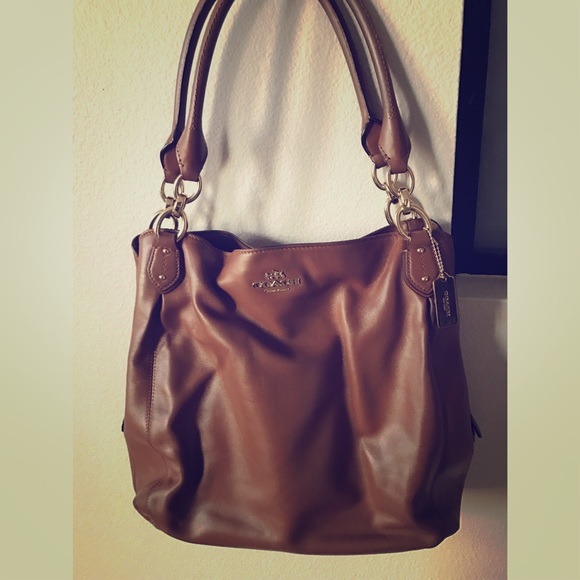 Coach | Bags | Coach Tan Leather Purse | Poshmark