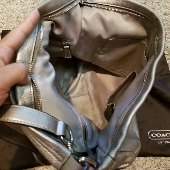 Coach | Bags | Large Metallic Coach Bag | Poshmark