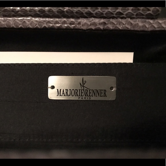marjorie renner | Bags | Marjorie Renner Snake Skin Clutch | Poshmark