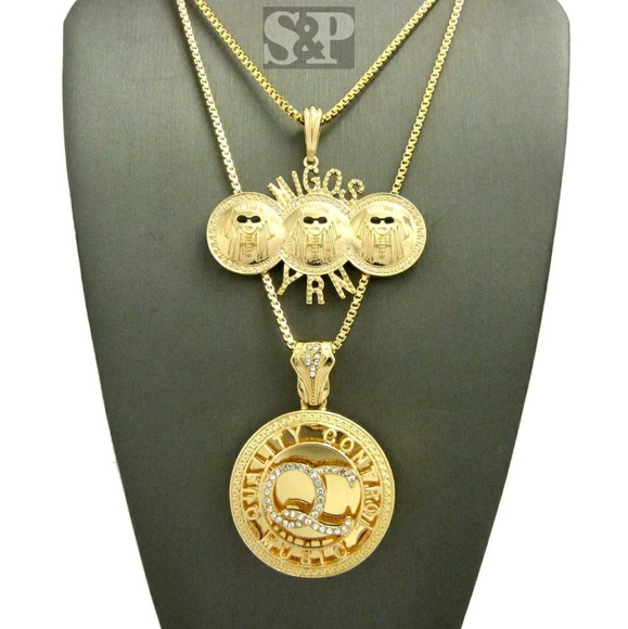 Accessories | Quality Control Music Qc Migos Pendant Necklace | Poshmark