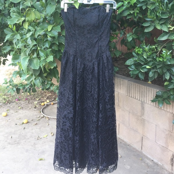 Mellow Mail | Dresses | Vintage Mellow Mail Lace Strapless Dress | Poshmark