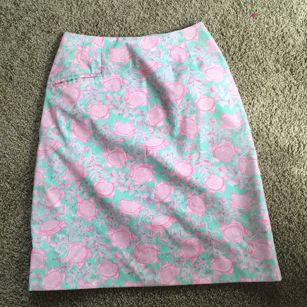 Vintage Lilly Pulitzer Turtle Skirt - Gem