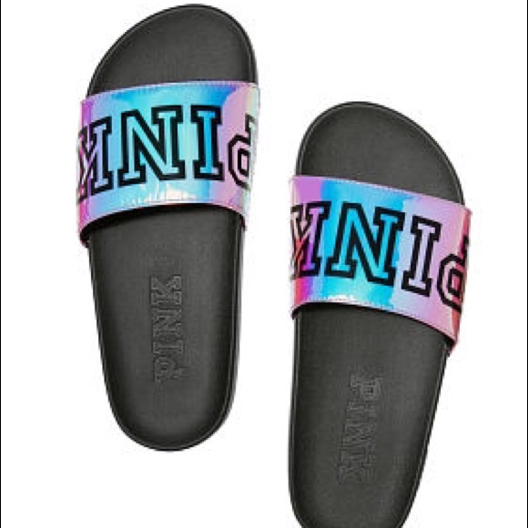 PINK Victoria's Secret | Shoes | New Victorias Secret Pink Iridescent ...