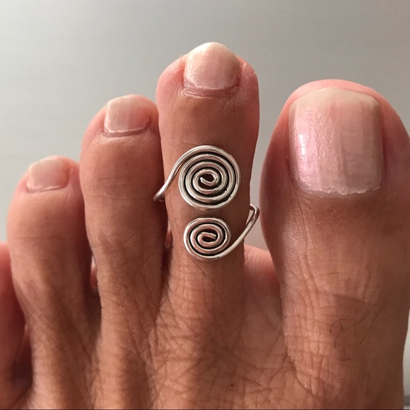 Jewelry | Sterling Silver Spiral Toe Ring | Poshmark