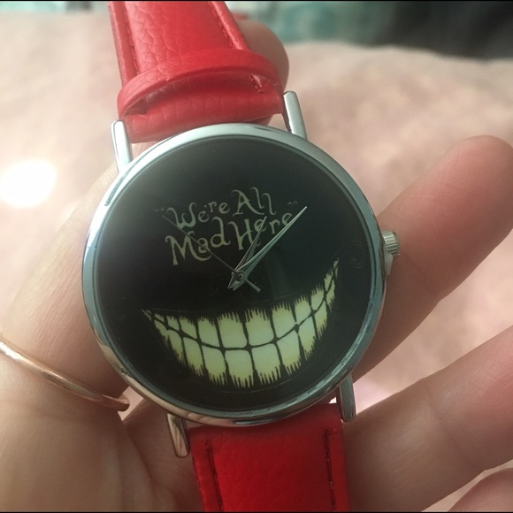 LeslieVegan | Accessories | Big Grin Were All Mad Here Watch | Poshmark