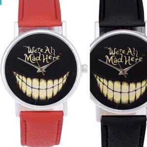 LeslieVegan | Accessories | Big Grin Were All Mad Here Watch | Poshmark