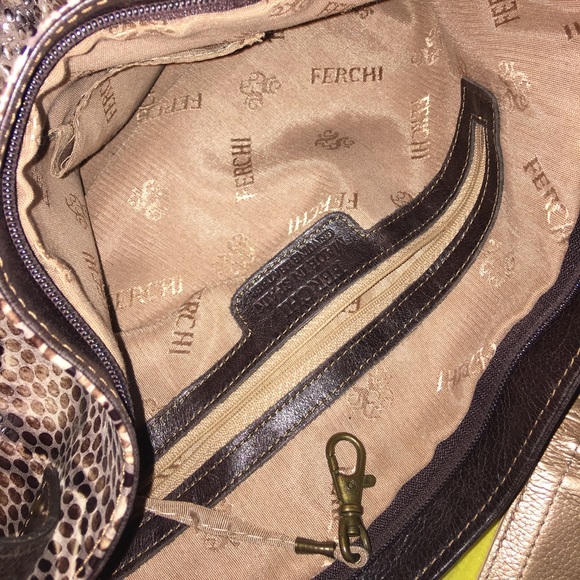 Ferchi Spain | Bags | Ferchi Handbag Brown Walletgold Not Included ...