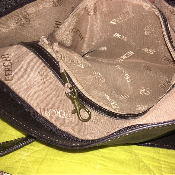 Ferchi Spain | Bags | Ferchi Handbag Brown Walletgold Not Included ...