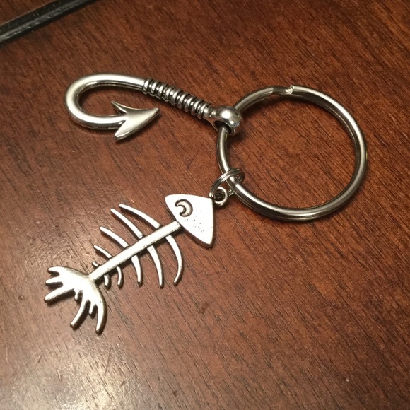 Build UR Bling | Accessories | Fishing Hook Bone Fishkeychain | Poshmark