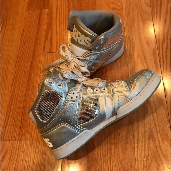 35% off Osiris Shoes - Osiris Sequin silver high top sneakers from ...